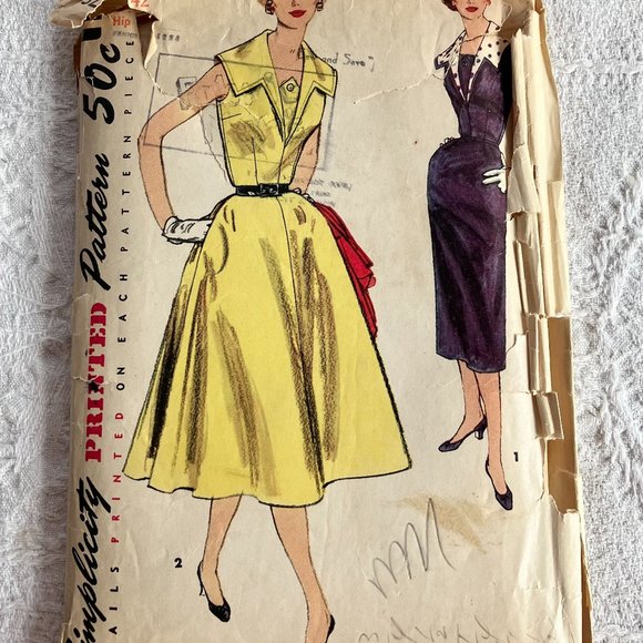 Simplicity | Other | 955 Simplicity 1132 Dress Sewing Pattern 42 Bust ...